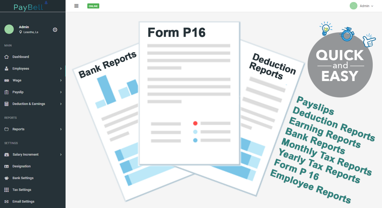 PayBell Payroll | Best Payroll Software Solution In Lesotho
